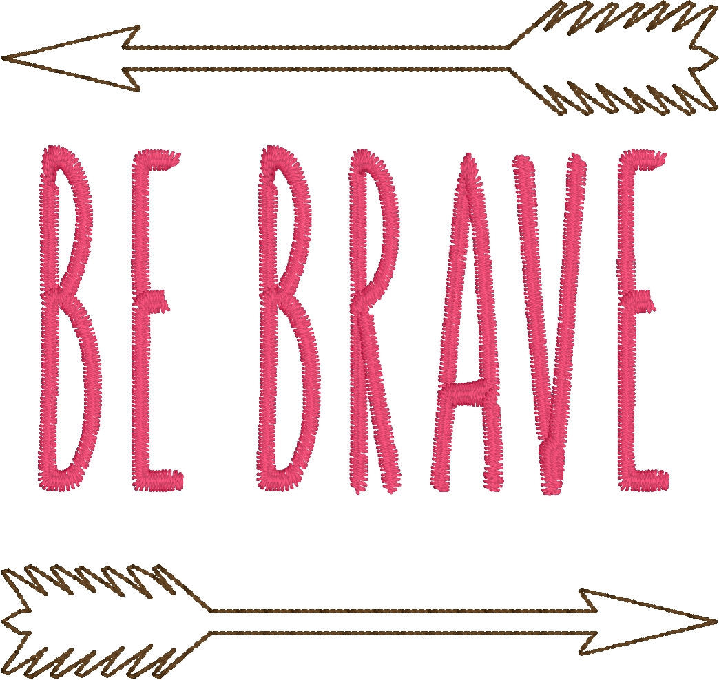 Tribal Arrows Be Brave Embroidery Design - 4x4 5x7 and 6x10 – Designs ...