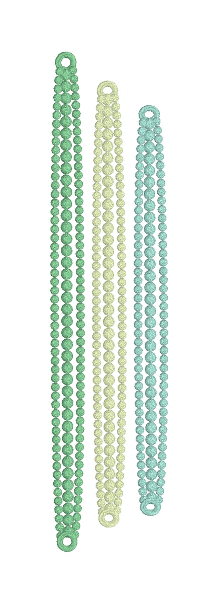 FSL TRIPLE Bling Strings Bracelet Length - In the Hoop Freestanding La ...