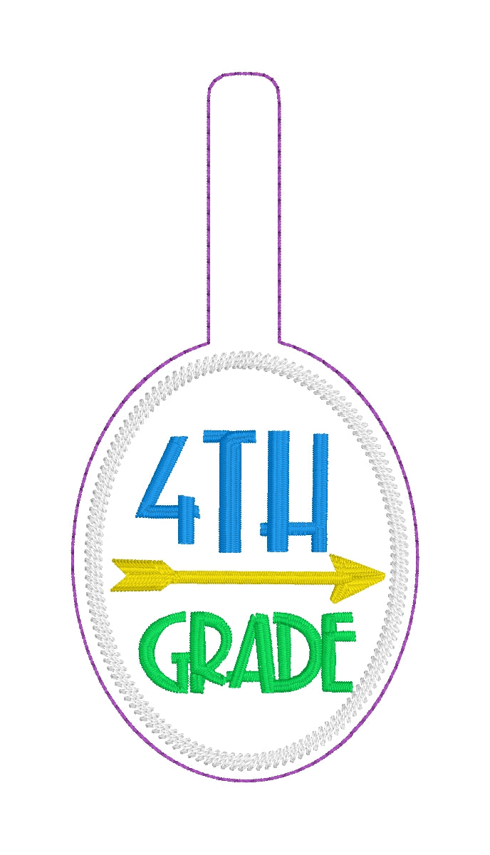 Level Up Grade School Tags and Eyelets 4th Grade- 4x4 and 5x7 Hoops ...