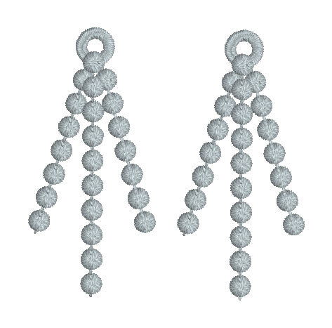 Bling String FSL Earrings - In the Hoop Freestanding Lace Earrings FOU ...