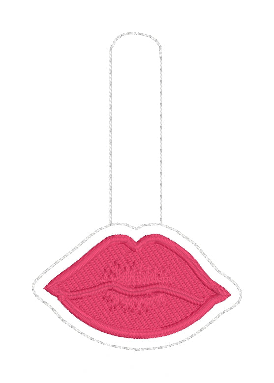 Pucker Up Lips snap tab In the Hoop embroidery design – Designs By Babymoon