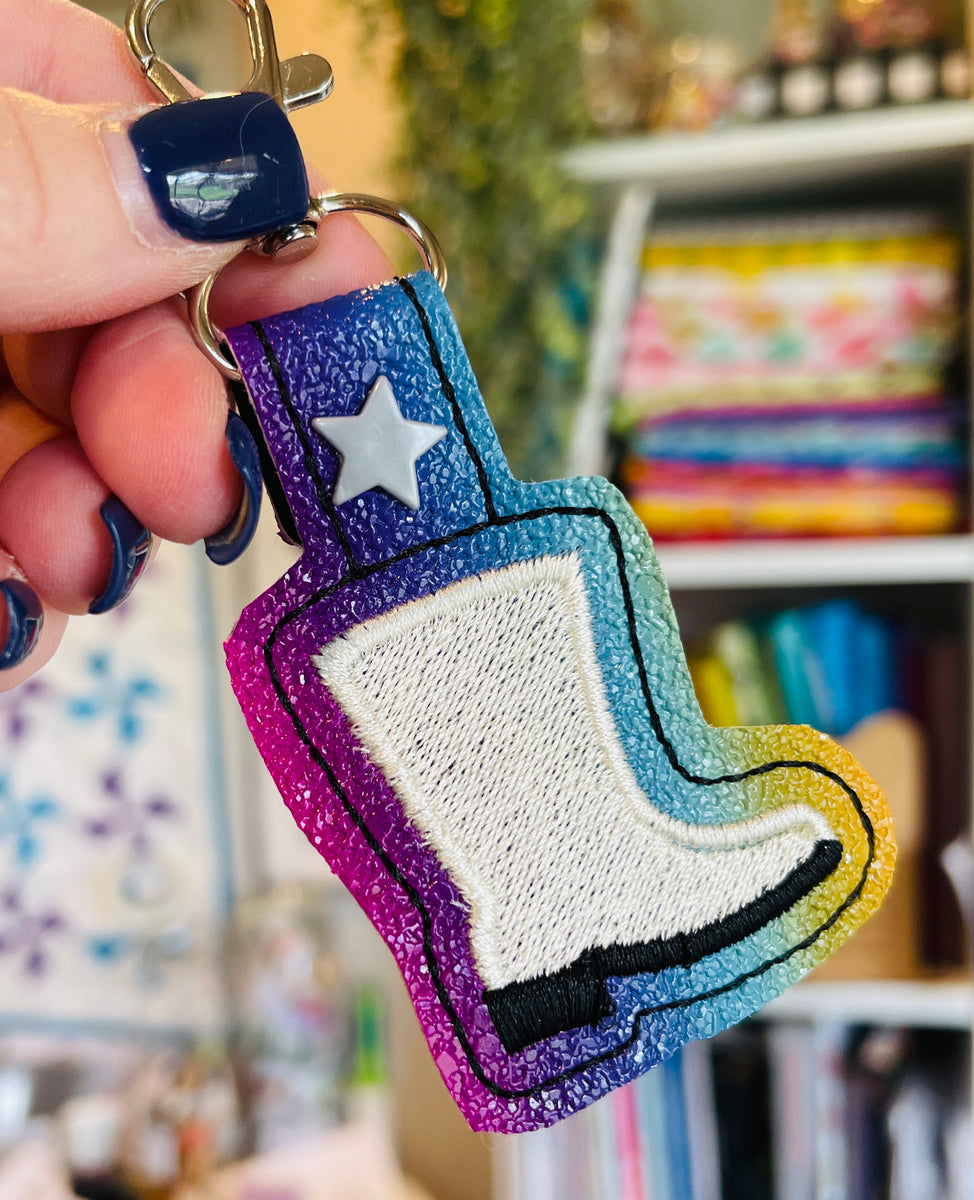 Shrimp Boot snap tab In the Hoop embroidery design – Designs By Babymoon