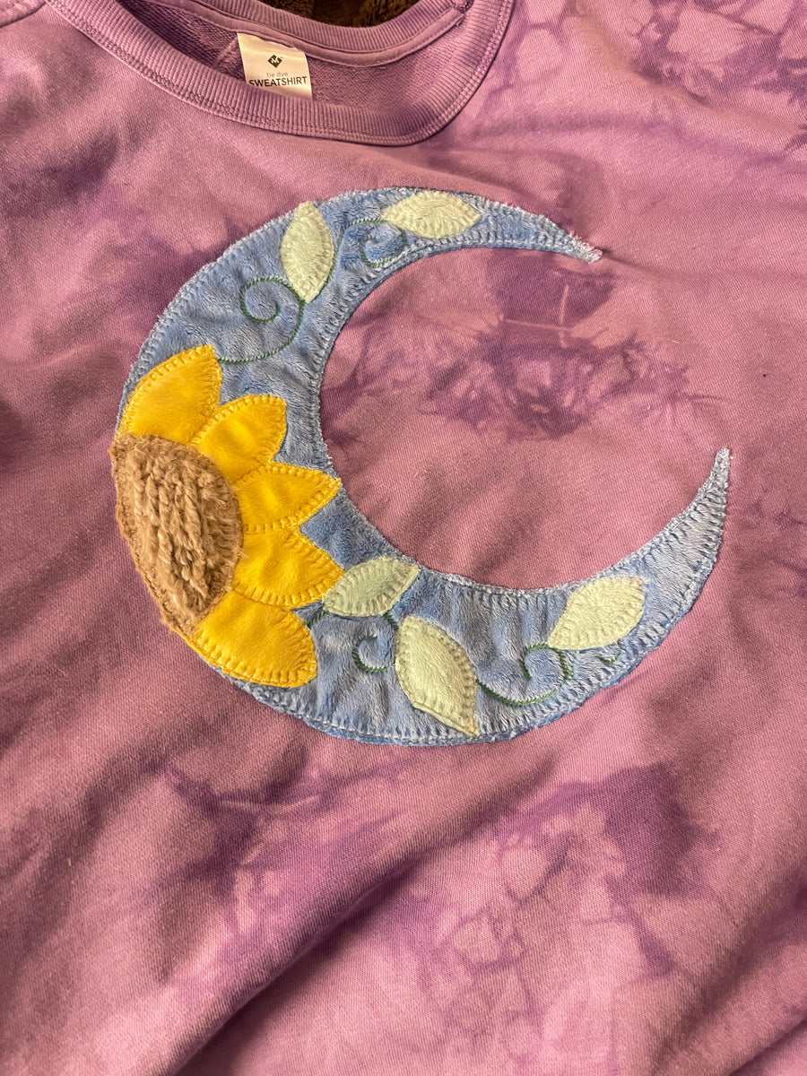Sunflower Moon Applique Designs - Six Sizes 5x7 6x10, 8x8, 9x9, 11x11 ...