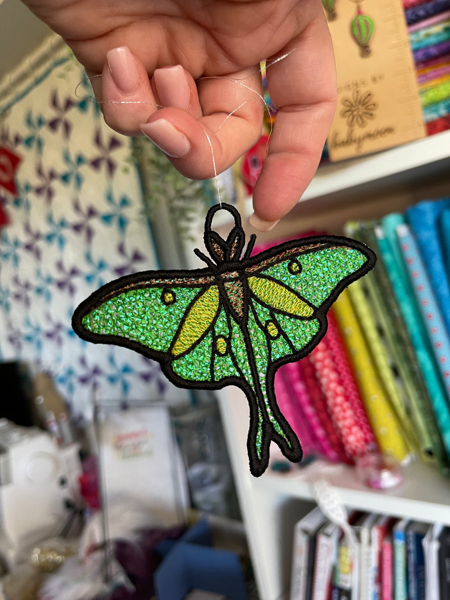 Luna Moth Freestanding Lace (FSL) Suncatcher, Ornament, or Bookmark ...