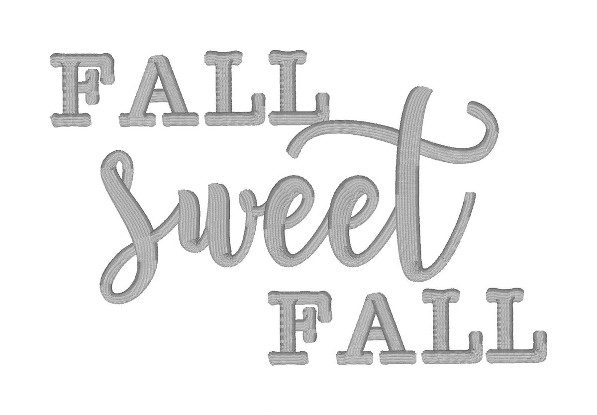 Fall Sweet Fall Embroidery Design – Designs By Babymoon