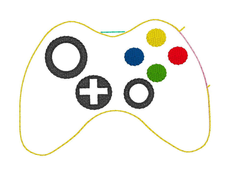 Game Controller Fluffy Puff - In the Hoop Embroidery Design – Designs ...