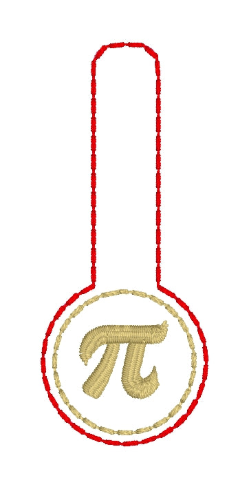 Pi Day Snap Tab In the Hoop embroidery design - Digital Design for Emb ...