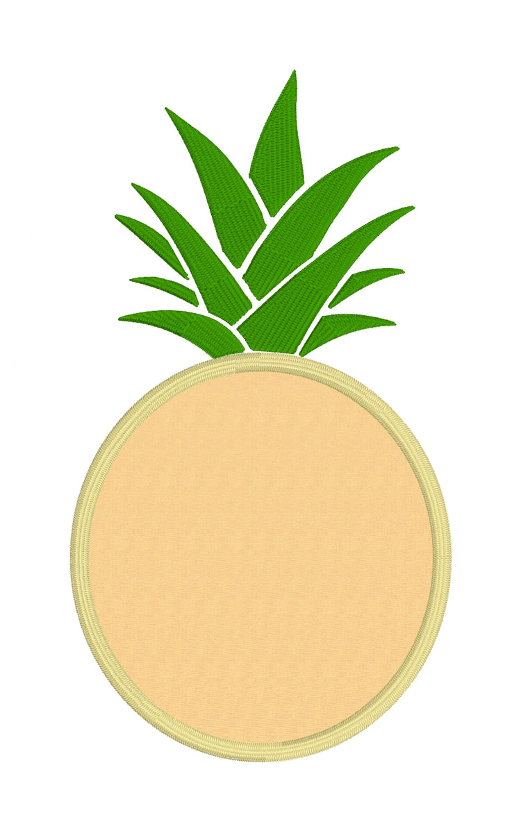 Pineapple Monogram Frame With and Without Applique Design - 4x4 5x7 ...