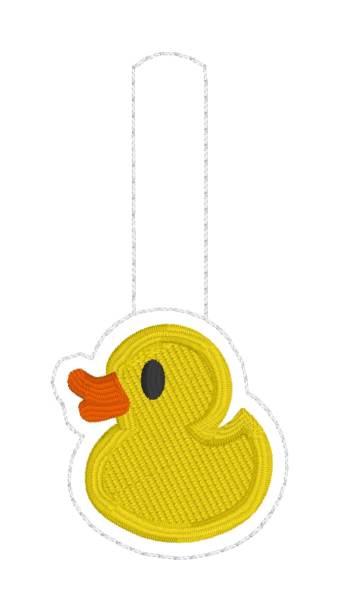 Rubber Ducky Snap Tab In the Hoop embroidery design – Designs By Babymoon