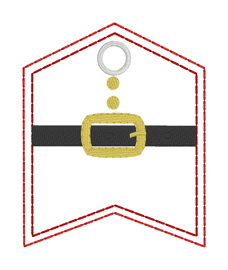 Santa Belly Flag Tag - Personalizable Tag – Designs By Babymoon