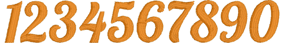 Elegant Numbers Set - Three Quarters of an Inch High - Includes BX for ...