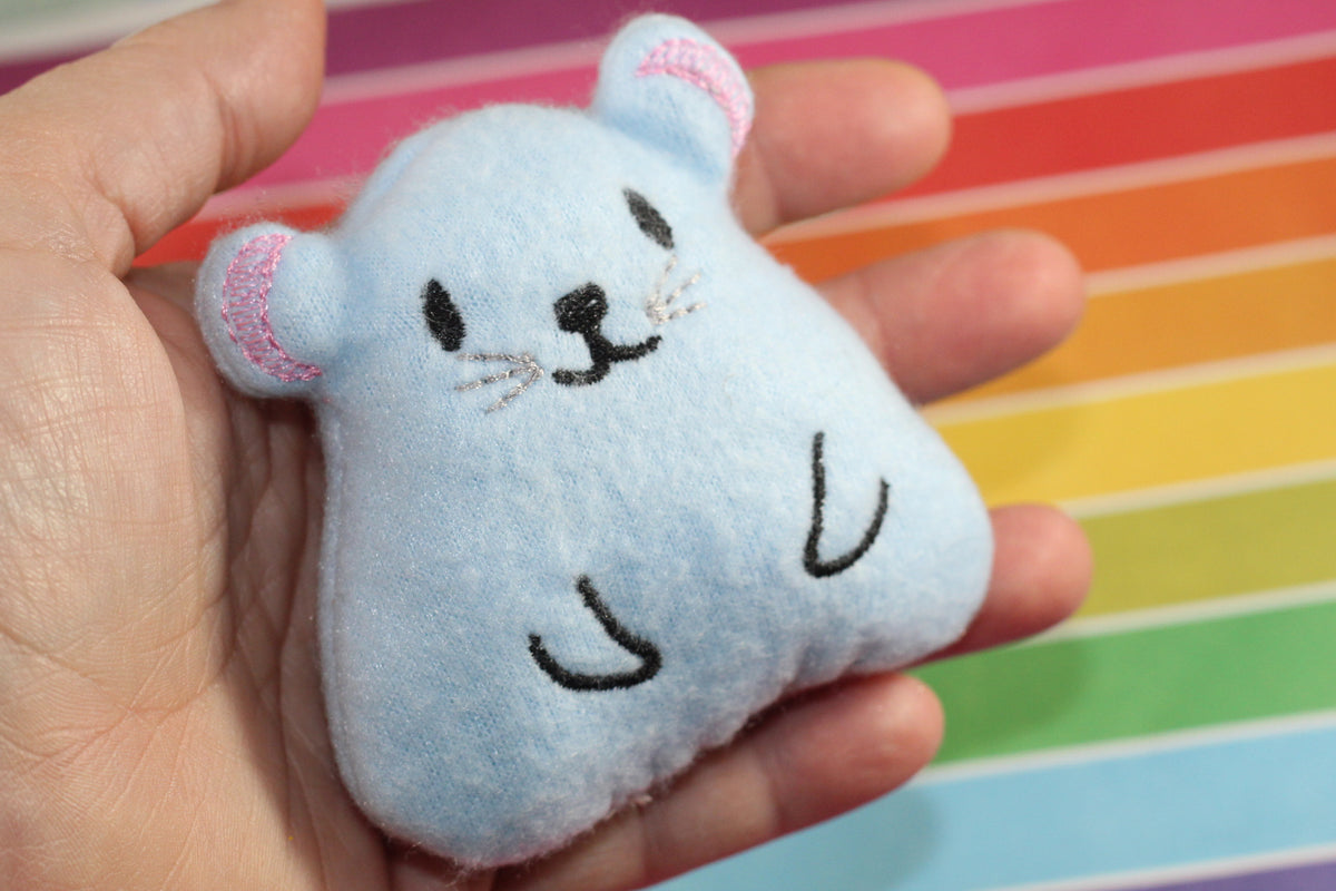 Rat or Mouse Stuffie Stuffed Animal In the Hoop Embroidery Design ...