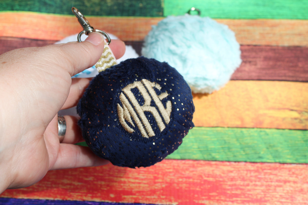 Blank and Monogram Blank Fluffy Puff Design Set- In the Hoop Embroider ...