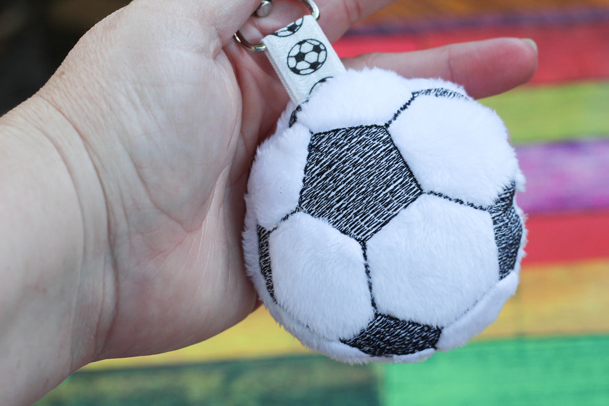 Soccer Ball Fluffy Puff Design Set- In the Hoop Embroidery Design ...