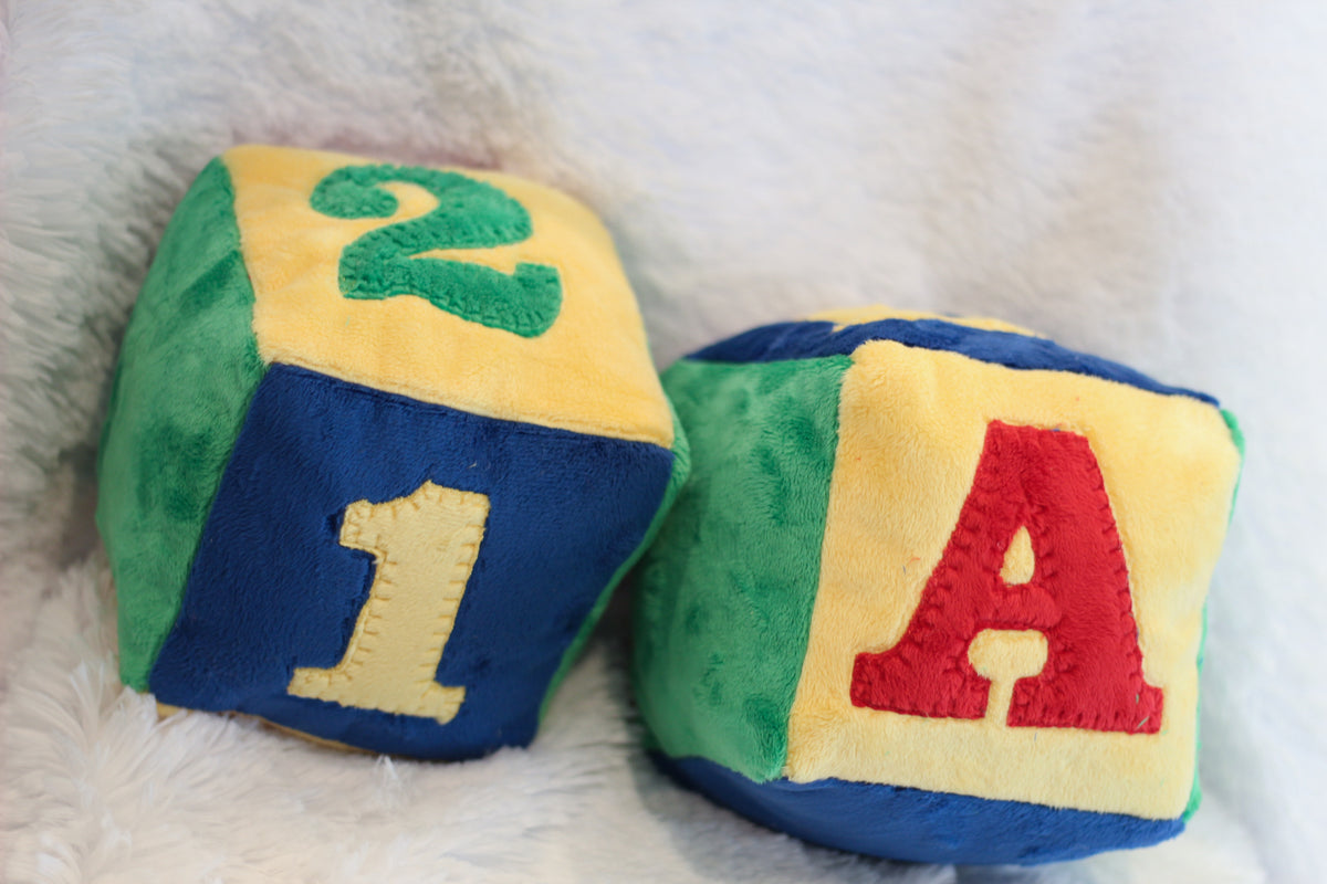 ABC 123 Crinkle Block Sewing and Embroidery Project – Designs By Babymoon