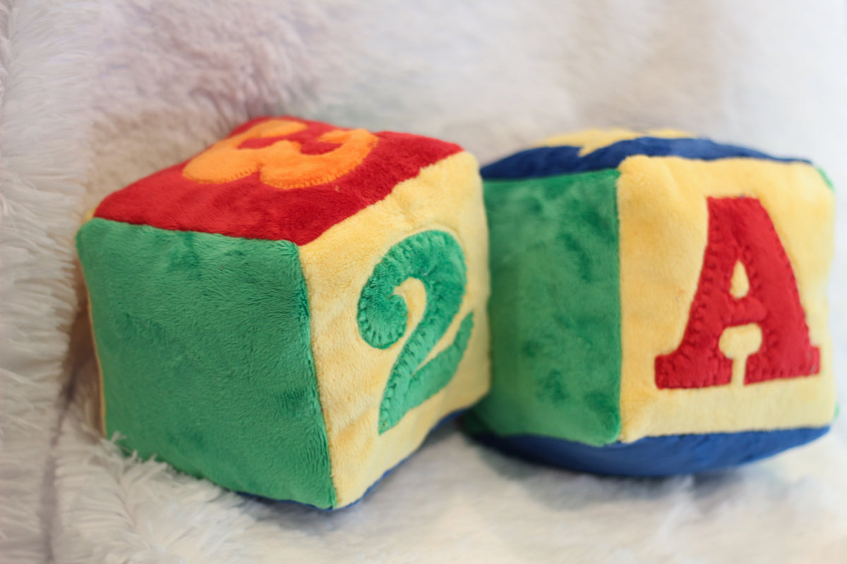 ABC 123 Crinkle Block Sewing and Embroidery Project – Designs By Babymoon