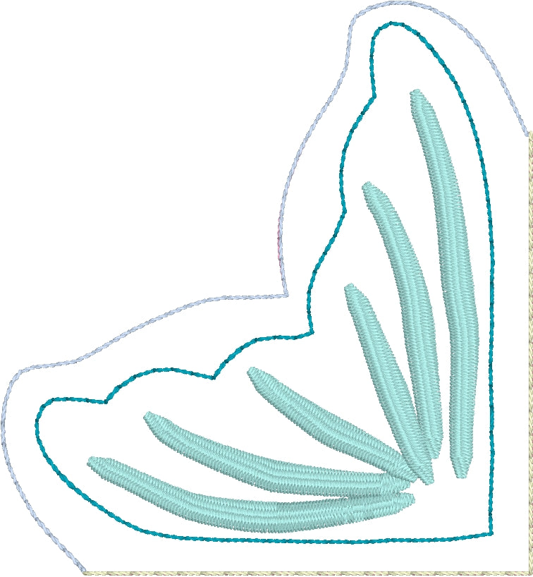 Mermaid Tail Corner Bookmark Design – Designs By Babymoon