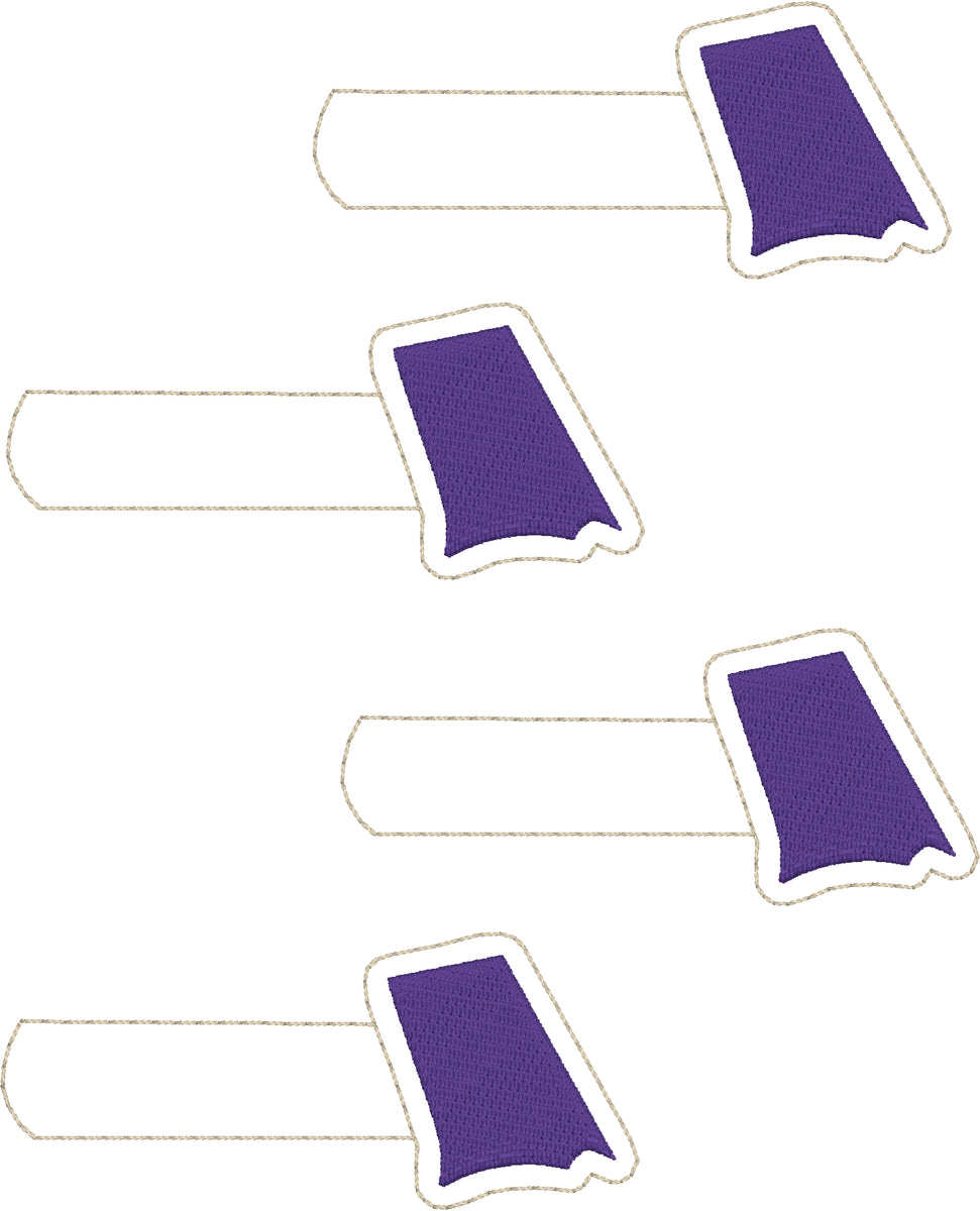 Tiny Connecticut snap tab In The Hoop embroidery design – Designs By ...