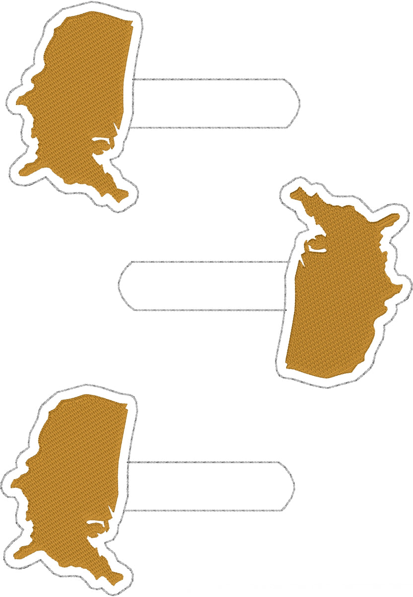 Tiny USA snap tab In The Hoop embroidery design – Designs By Babymoon