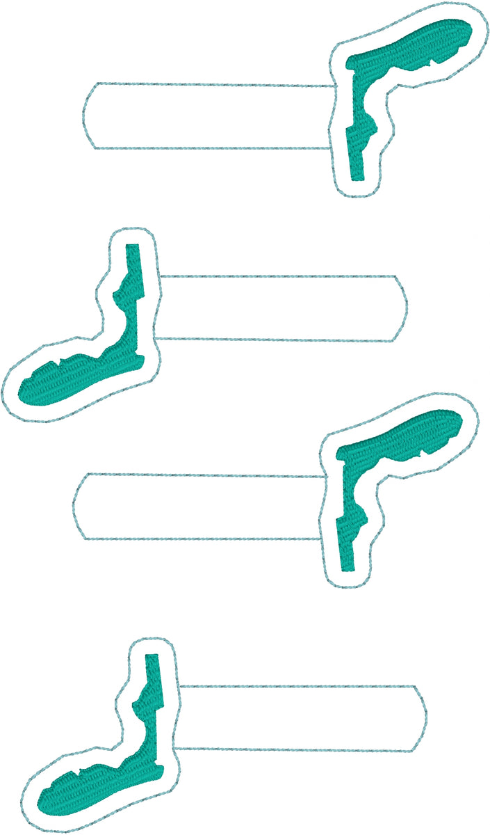 Tiny Florida snap tab In The Hoop embroidery design – Designs By Babymoon