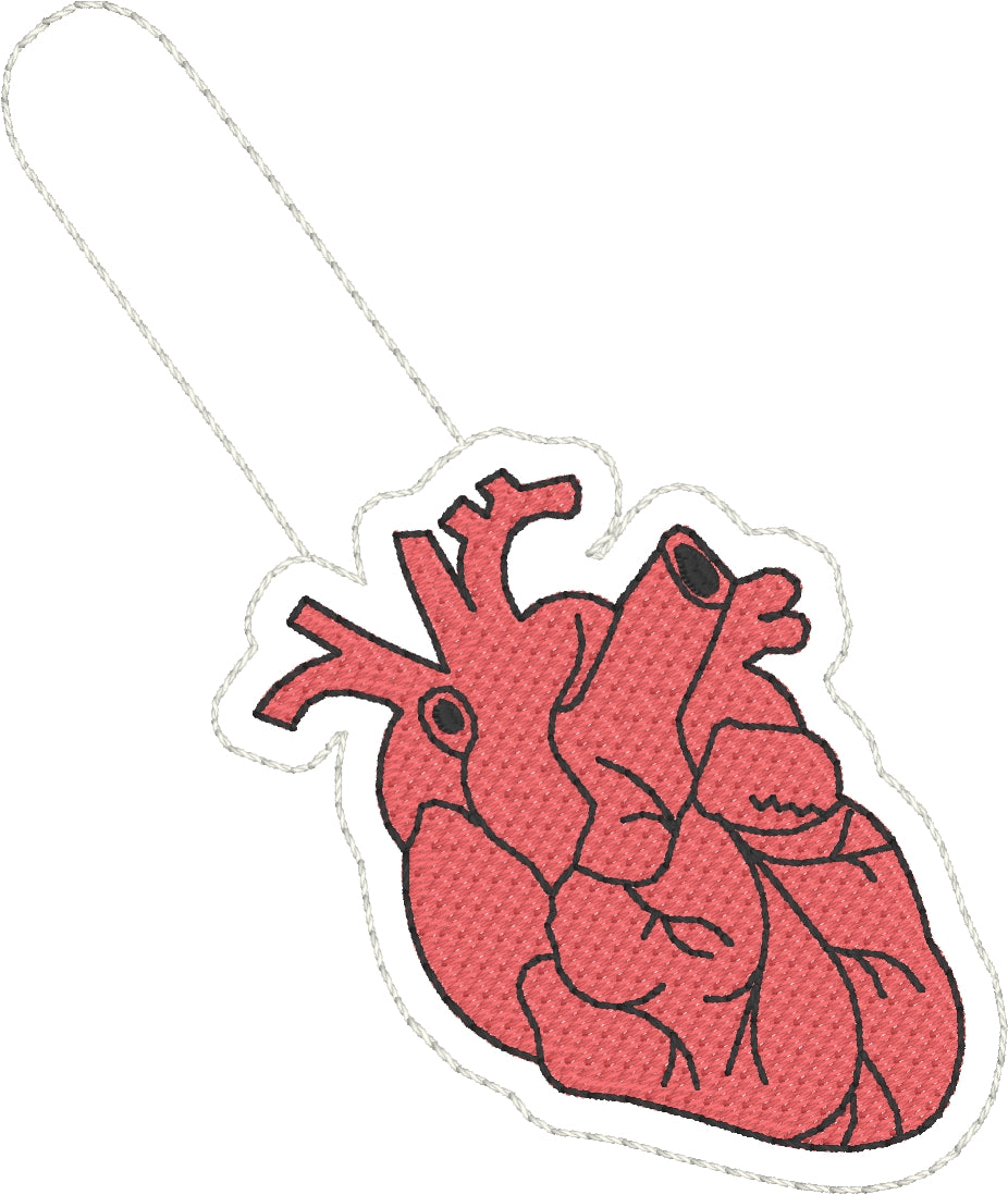 Anatomical Heart snap tab for 4x4 hoops – Designs By Babymoon