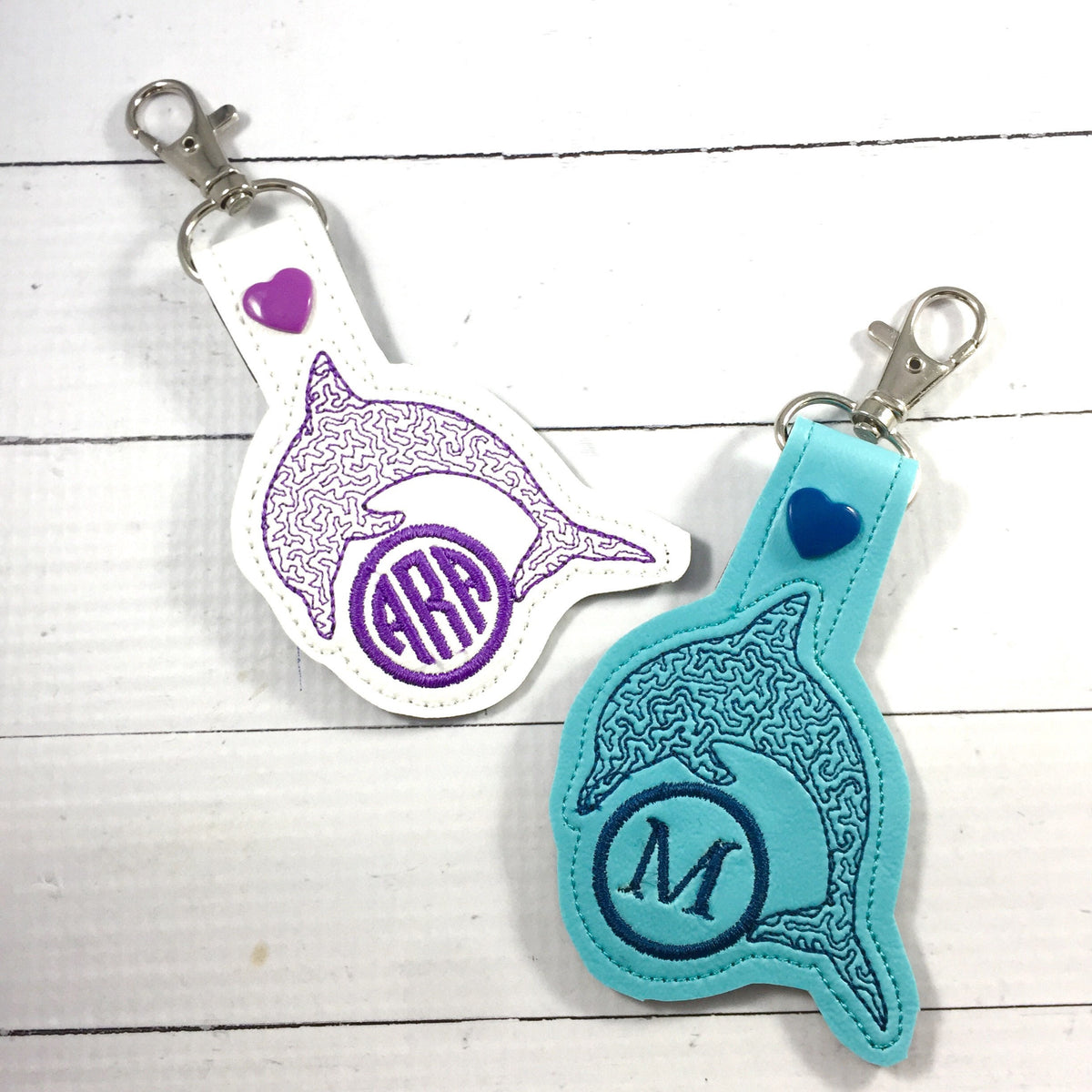 Monogram BLANK Dolphin snap tab for 4x4 hoops – Designs By Babymoon