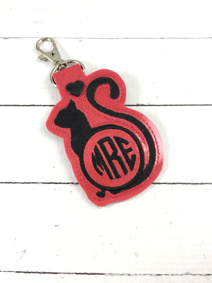 Monogram BLANK cat tag snap tab for 4x4 hoops – Designs By Babymoon