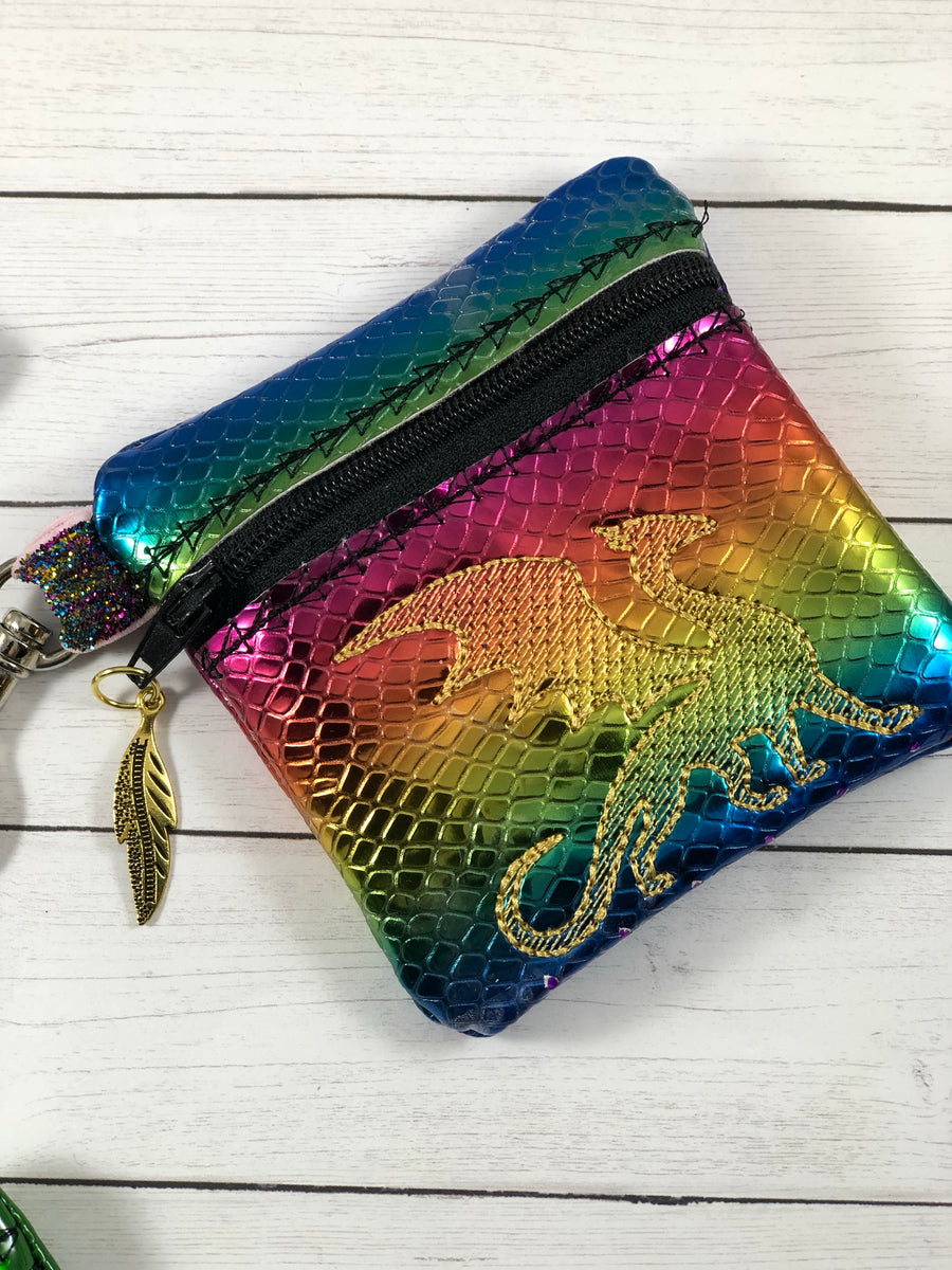 Dragon Zipper Pouch 4x4 – Designs By Babymoon