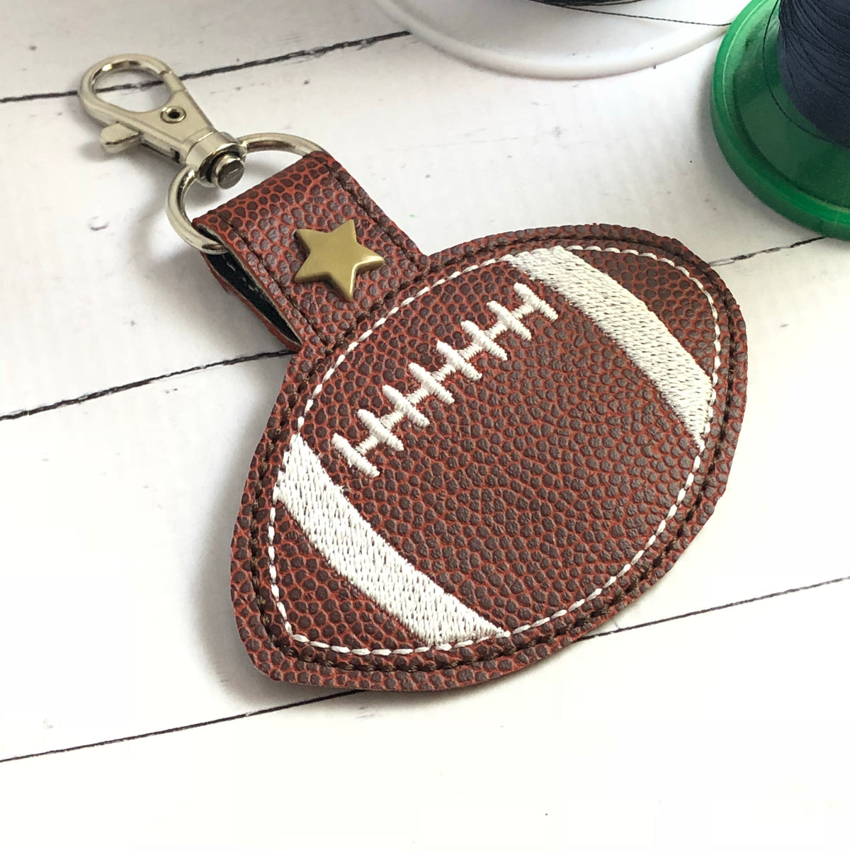 Football Snap Tab for 4x4 hoops – Designs By Babymoon