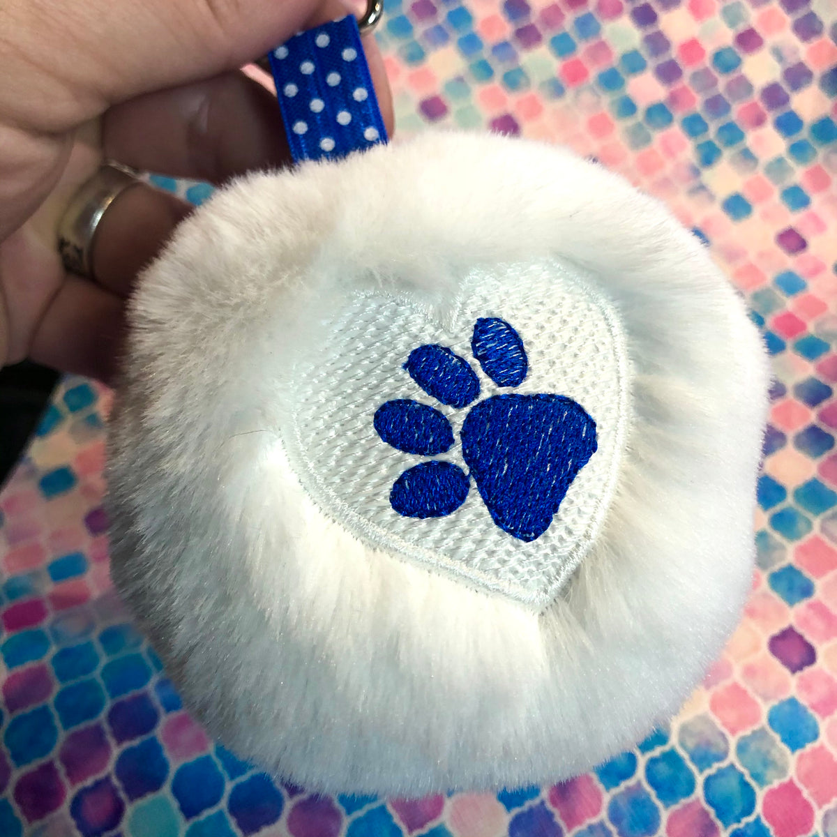 Paw Print Heart Fluffy Puff Design- In the Hoop Embroidery Design ...