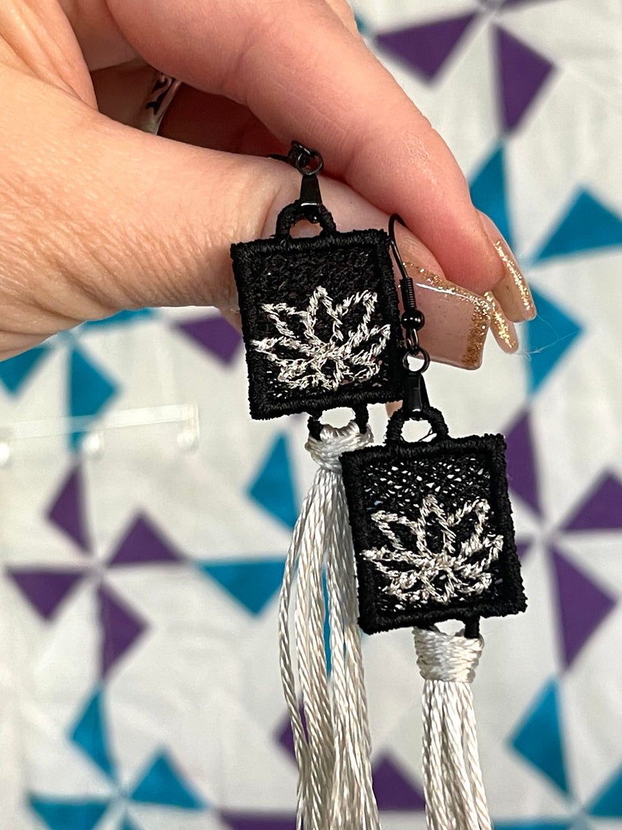Lotus Box FSL Earrings - In the Hoop Freestanding Lace Earrings ...