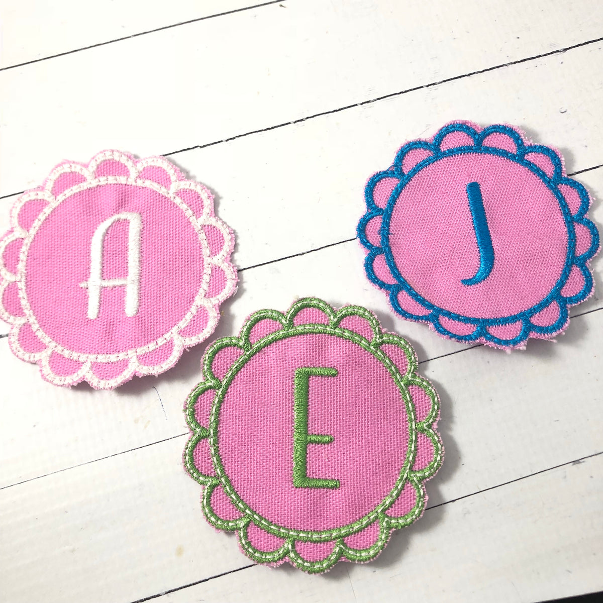 Frilly Flower Frame Applique Patch – Designs By Babymoon