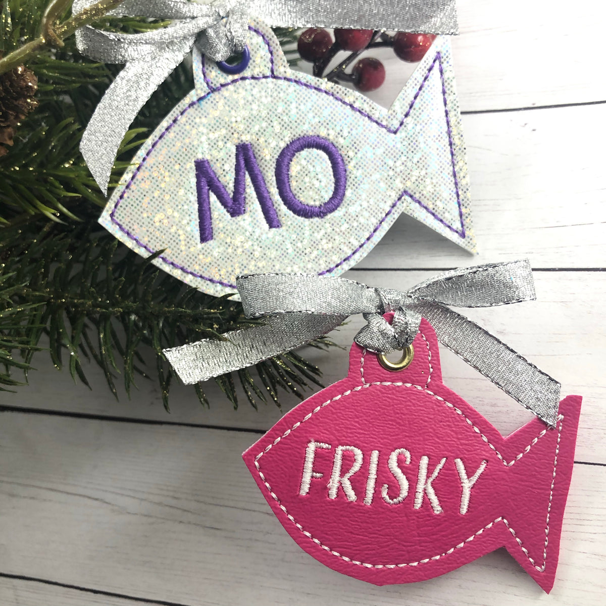 BLANK Fish Eyelet Tag/Ornament for 4x4 hoops – Designs By Babymoon