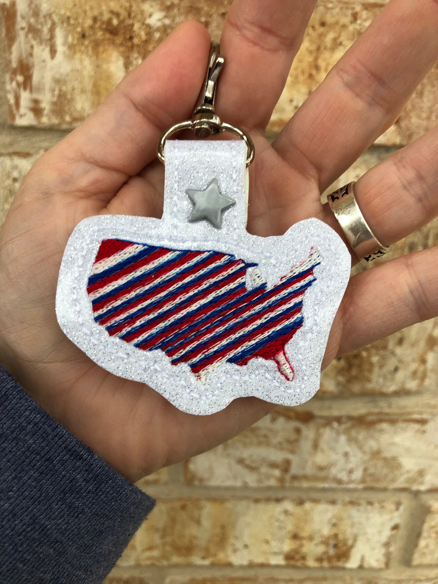 Tiny USA snap tab In The Hoop embroidery design – Designs By Babymoon