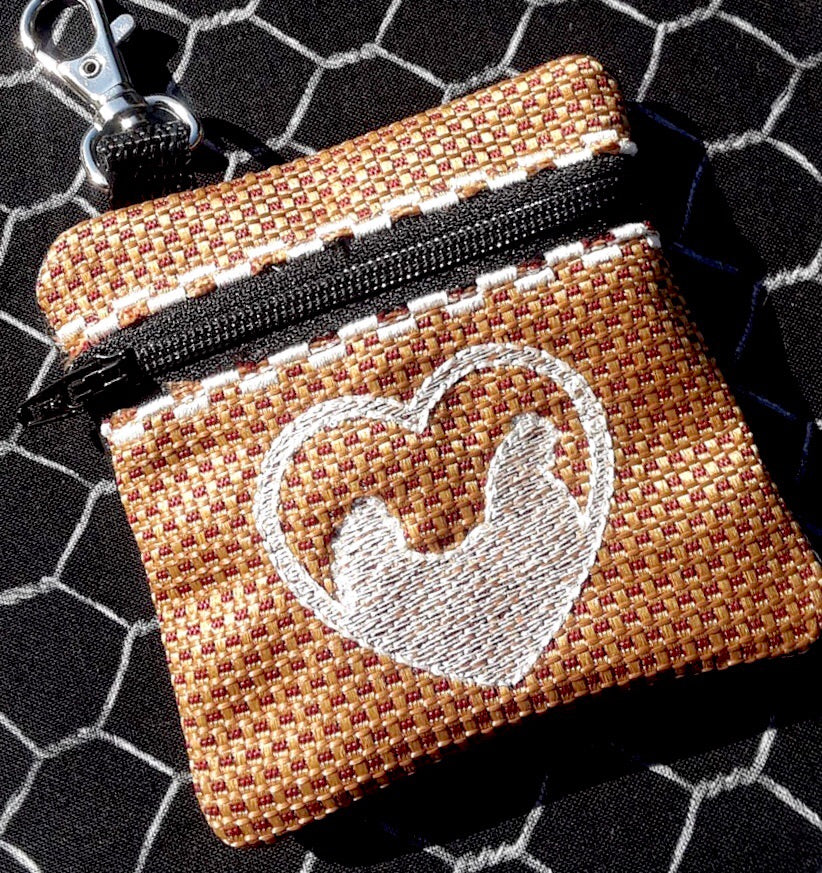 Chicken LOVE Zipper Pouch 4x4 – Designs By Babymoon
