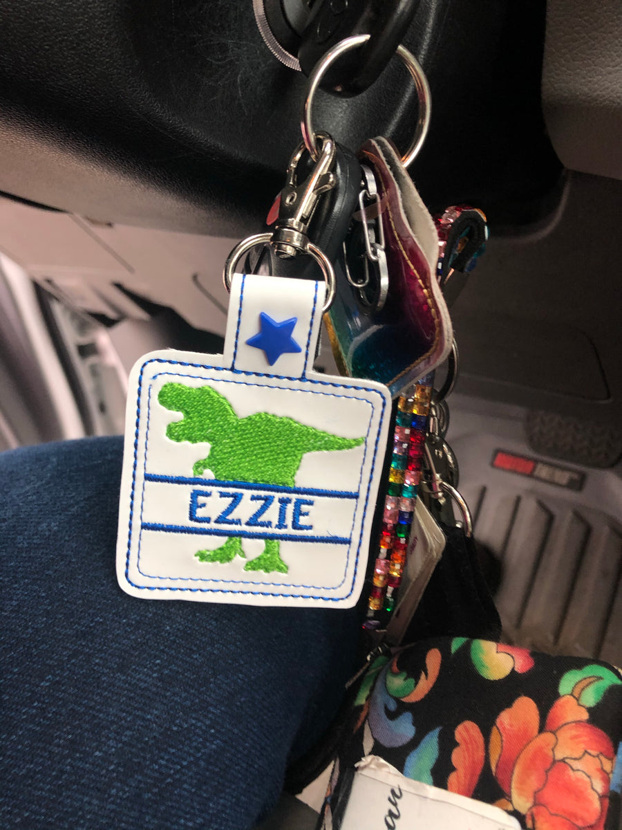 Dinosaur Tyrannosaurus Rex T-Rex Name Tag for 4x4 hoops – Designs By ...