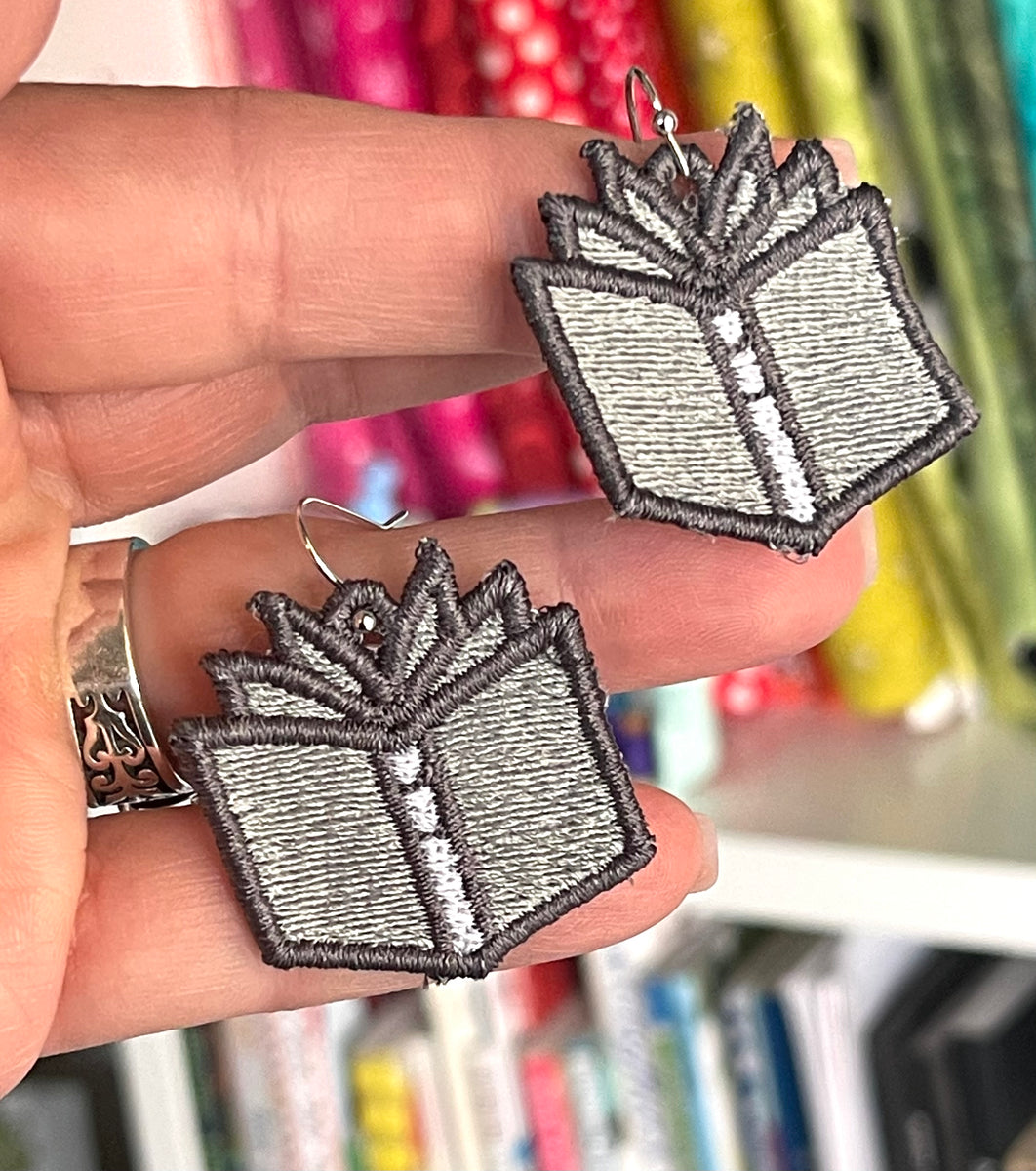 Book FSL Earrings - In the Hoop Freestanding Lace Earrings – Designs By ...