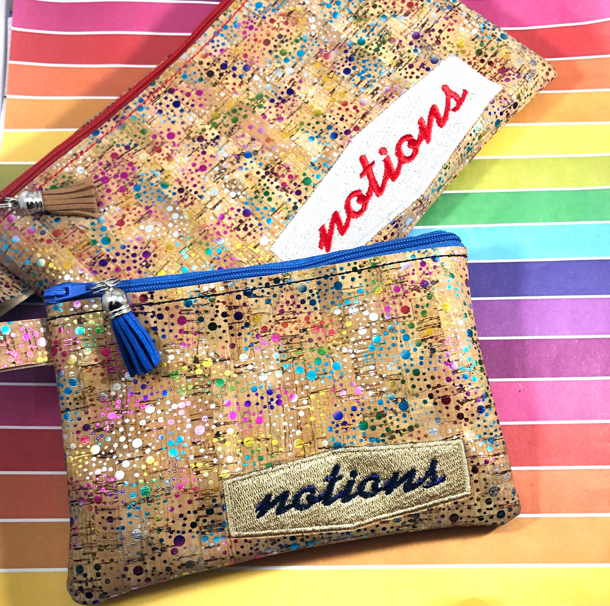 Notions Bag Side Zip Zipper Bags 5x7, and 6x10 – Designs By Babymoon