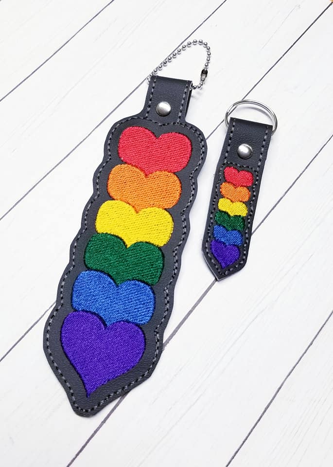 Rainbow Hearts Snap Tab Set – Designs By Babymoon