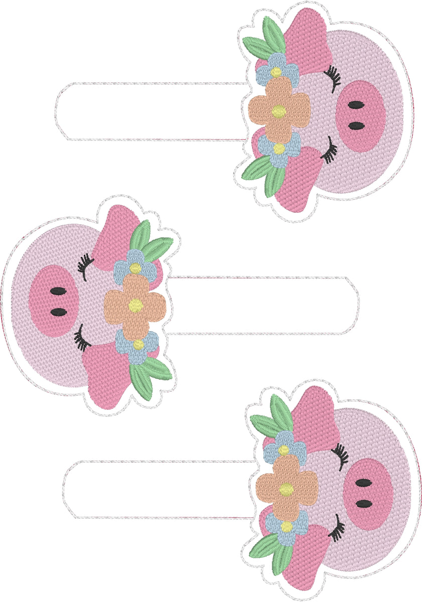 Pretty Piggy Snap Tab for 4x4 and 5x7 hoops – Designs By Babymoon